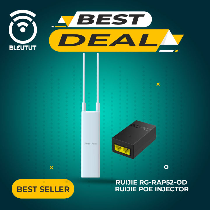 Ruijie RG-RAP52-OD Wi-Fi 5 AC1300 Dual-Band Outdoor Access Point + POE ...