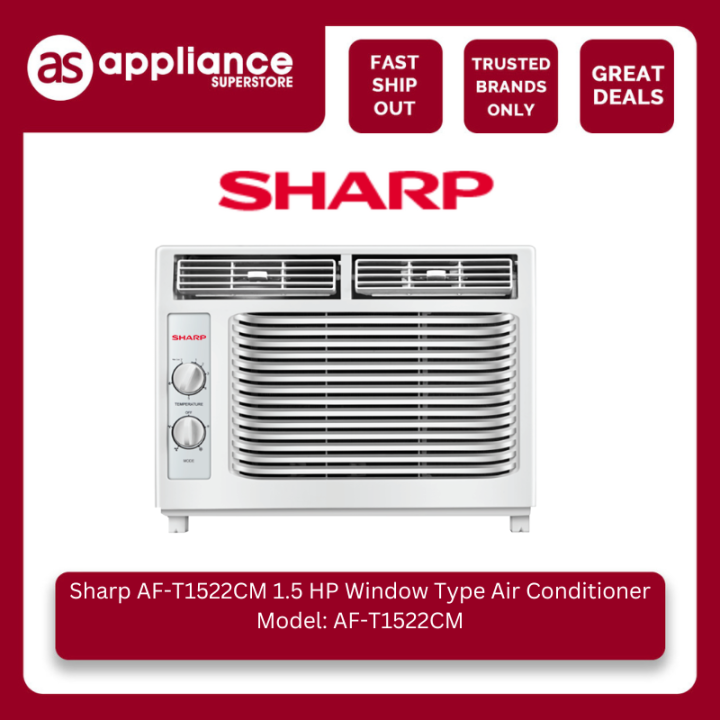 Sharp AF-T1522CM 1.5 HP Window Type Air Conditioner | Lazada PH