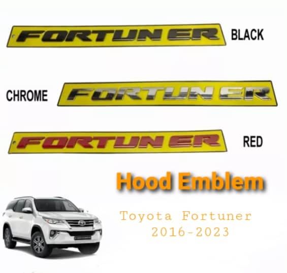 Toyota Fortuner 2016-2024 OEM Hood Emblem with Installation Guide ...
