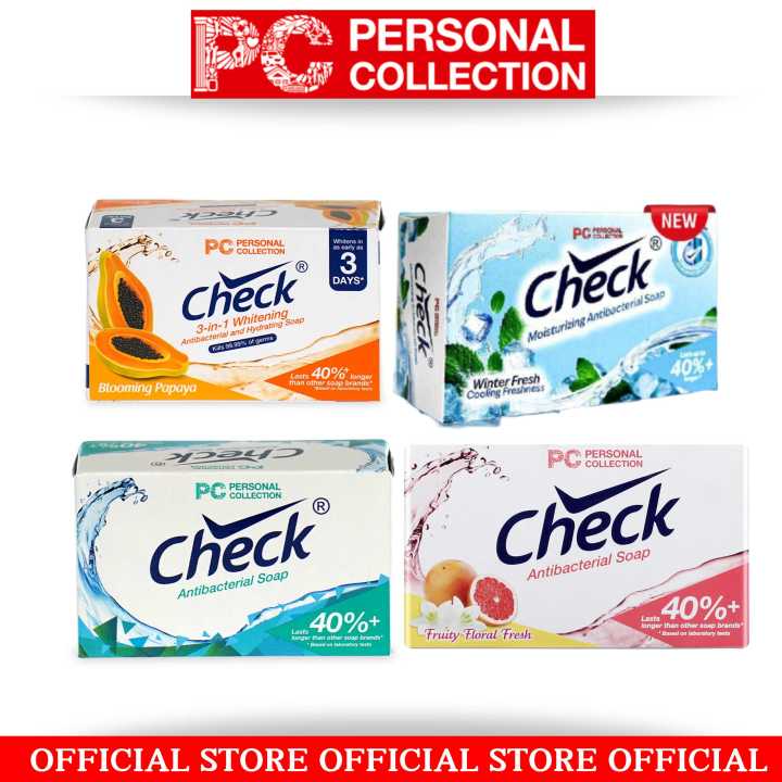 Personal Collection Check Antibacterial Soap with Moisturizer 130g ...