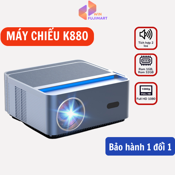 Máy Chiếu Mini 4K K880, Chính Hãng KAW, Độ Sáng Cao, Xem Phim, Giải Trí - BẢO HÀNH 12 THÁNG ...