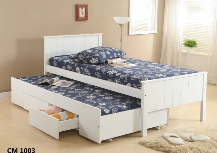 Single/Super Single Bed Pull-Out with Drawer ( Delivery By Seller ) | Lazada