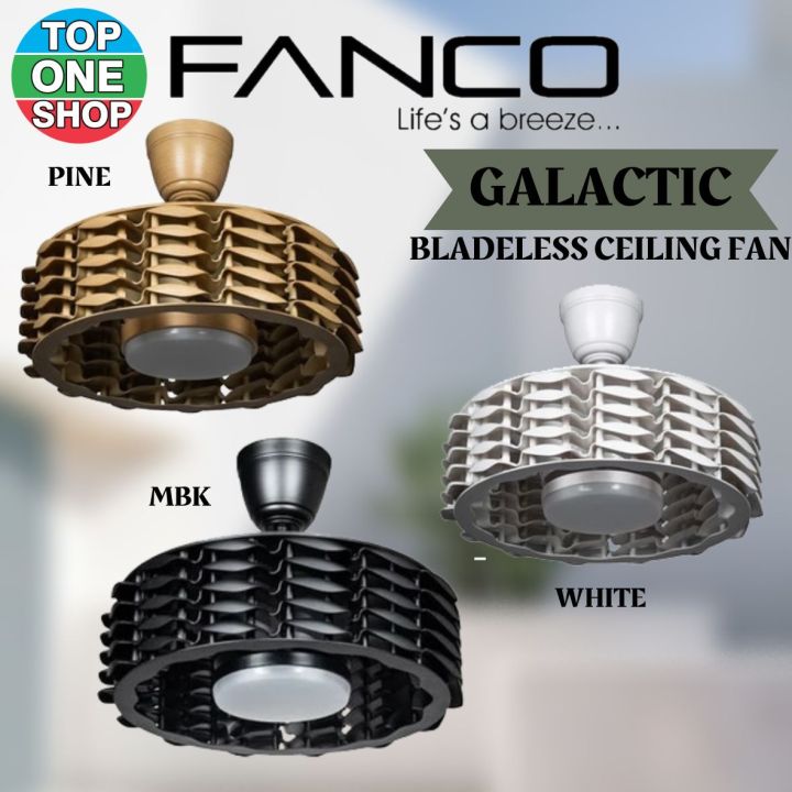 FANCO F021 GALACTIC BLADELESS CEILING FAN WITH 3C LED LIGHT | Lazada