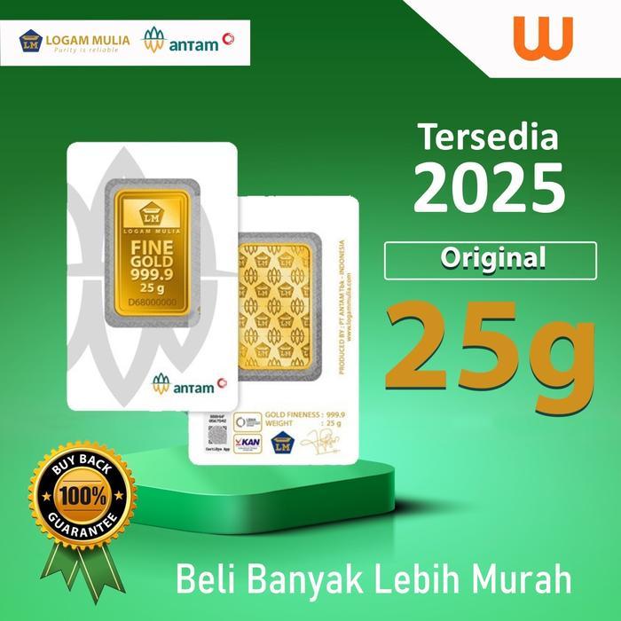 PROMO BIG SALE 25 GR (GRAM) GOLDBAR/LOGAM MULIA/LM/EMAS BATANGAN ANTAM ...