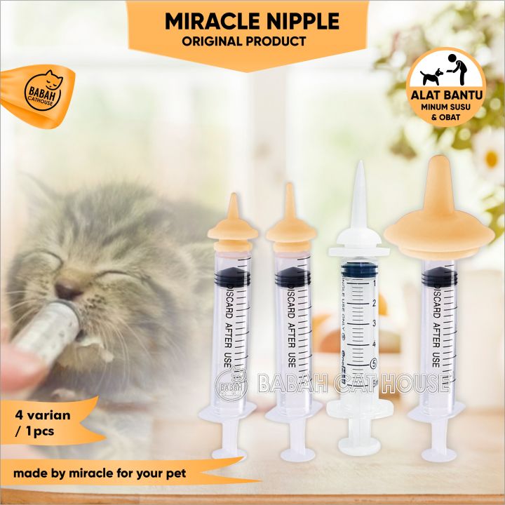 MIRACLE NIPPLE Pentil Dot Susu Spet Anak Bayi Kucing Kecil Mini Niple ...