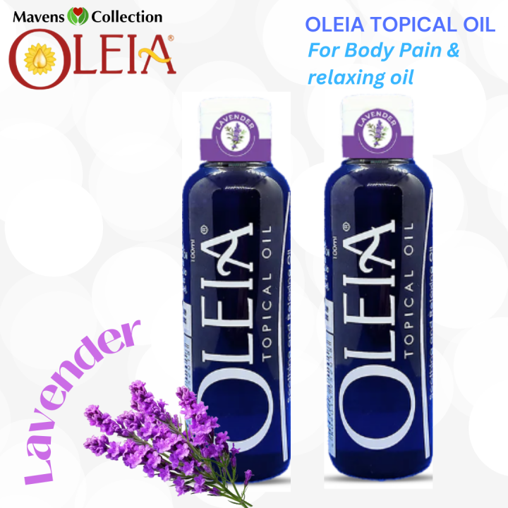 (set of 2) Oleia Topical Oil, Lavender, 100mL, Cetylated Fatty Acid Oil ...