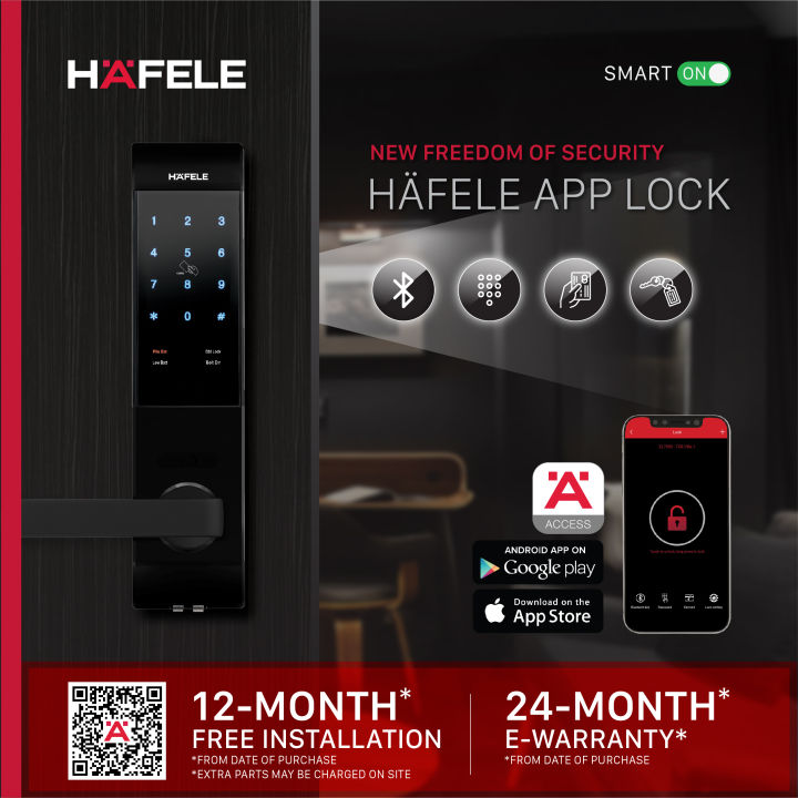 [FREE INSTALLATION] Hafele App Lock DL7900 (WOODEN DOOR) [App ...
