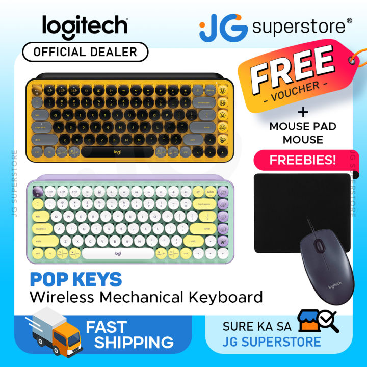 [CLEARANCE] Logitech POP Keys Wireless Mechanical Keyboard with ...