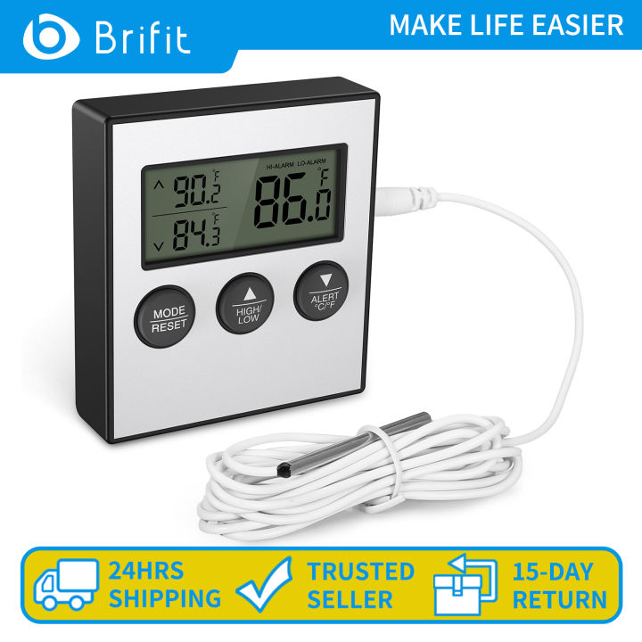 Brifit เครื่องวัดอุณหภูมิตู้เย็น Temperature Sensor Monitor เครื่องวัด ...