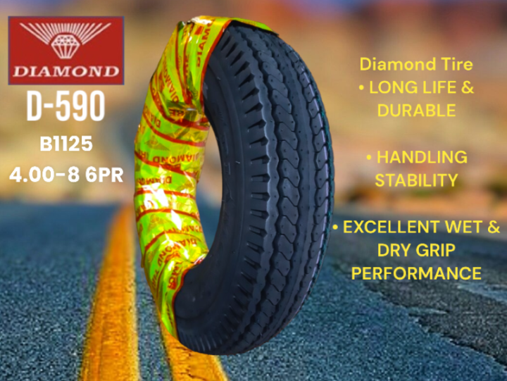 DIAMOND TIRE TRI WHEEL TIRES (TUBELESS,TUBE TYPE) FOR MAXIMA AND RE BAJAJ, TVS KING, PIAGGIO ...