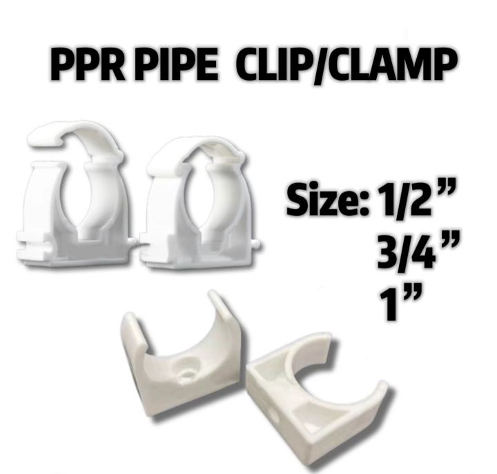 PPR FITTINGS Pipe Clip / Pipe Clamp 1/2" ( 20mm) 3/4" (25mm) 1" (32mm ...