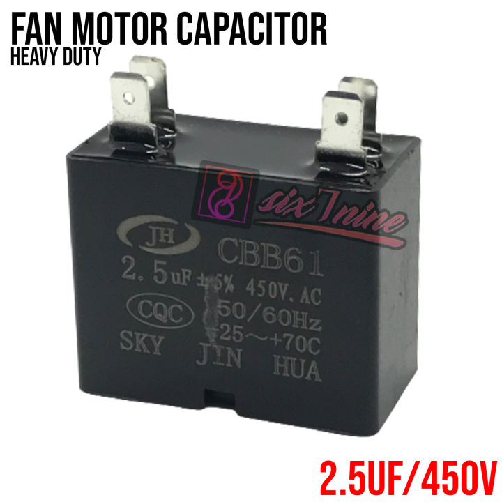 Fan Motor Run Capacitor 2.5uF 450V 50/60Hz Heavy Duty | Lazada PH