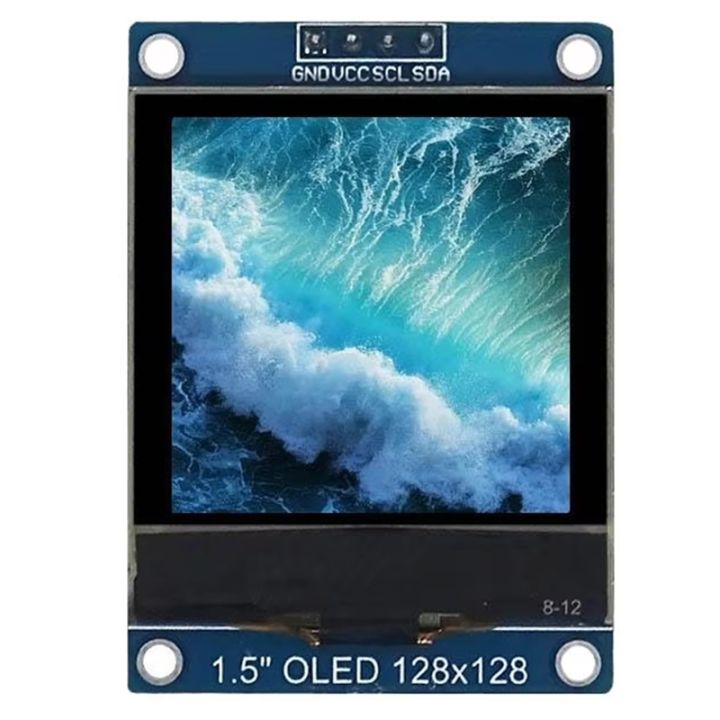 (WUSG) 1.5 Inch 4PIN OLED Module Display Screen SH1107 Drive IC 128x128 ...