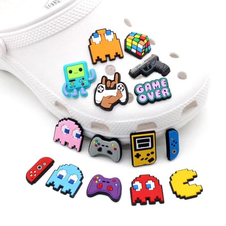 Game Over set Series shoe accessories crocs jibits man-eating beans ...