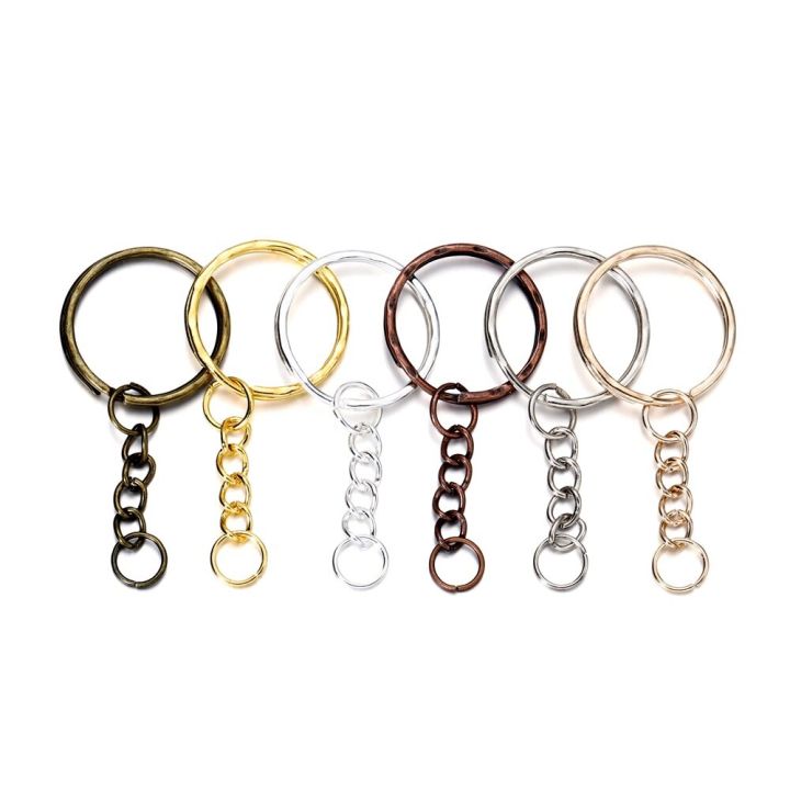 St.kunkka 10 pcs/lot Key Ring Key Chain Gold Rhodium Antique Bronze ...
