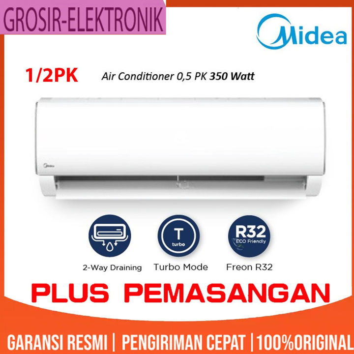 Midea Msfc 05crn1 Ac Split 1/2 Pk Plus Pemasangan | Lazada Indonesia