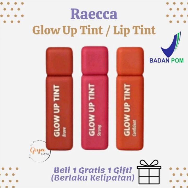 ‼️READY VARIANT BARU‼️RAECCA GLOW UP TINT LIP TINT RAECCA VIRAL | Lazada Indonesia