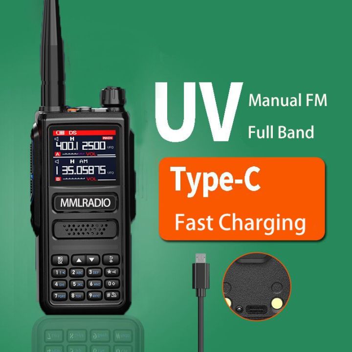 Two Way Cb Radio Uhf Vhf FRS PMR446 Ham Transceiver Long Range Device ...