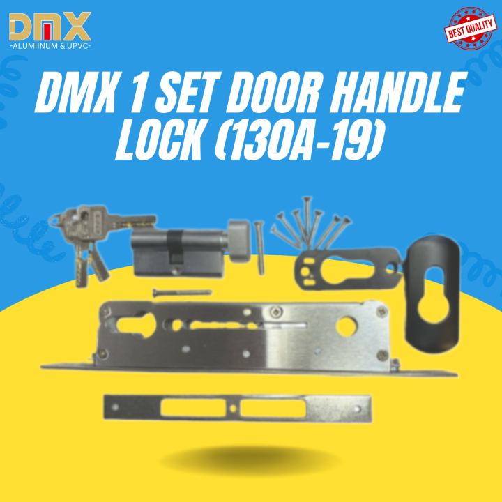 DMX 1 SET DOOR HANDLE LOCK FOR #130 SLIDING DOOR (130A-19) | Lazada PH