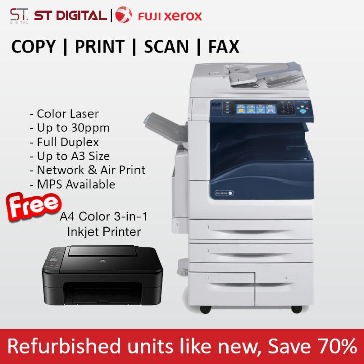 Fuji Xerox Fujifilm Refurbished ApeosPort-IV C3373 A3 Colour ...