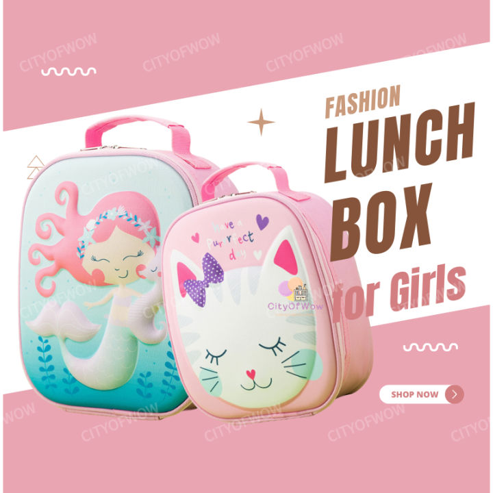 Mermaid Lunch Bag Lunch Box for Girls Insulated Bag School Picnic ...