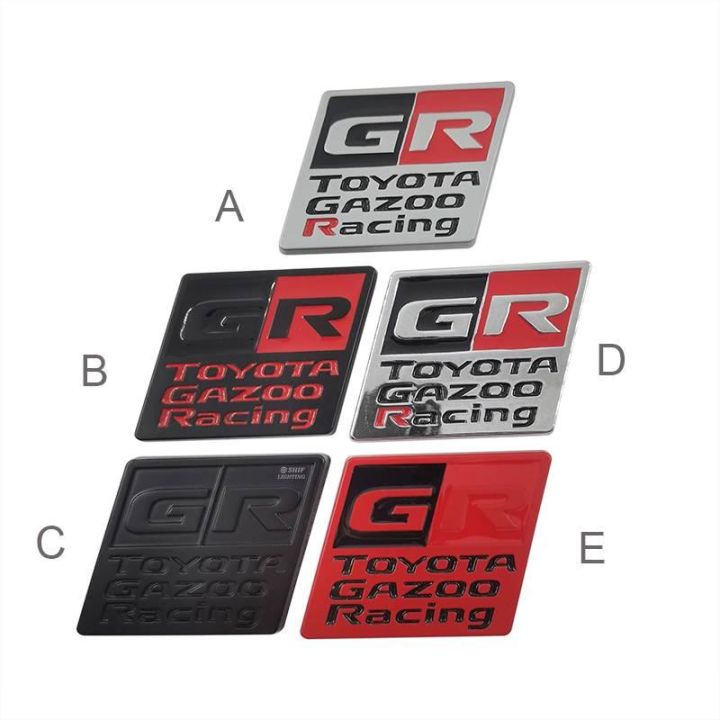 NEW 1 X Metal GR TOYOTA GAZOO Racing Logo Car Auto Rear Trunk Emblem ...