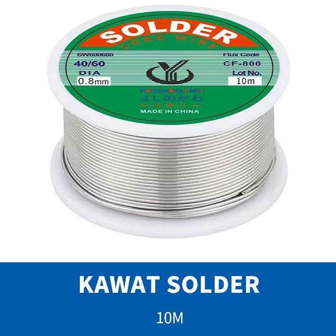 Timah Solder Wire 63/37 2% Flux Reel Tube Tin lead Rosin Core Soldering ...