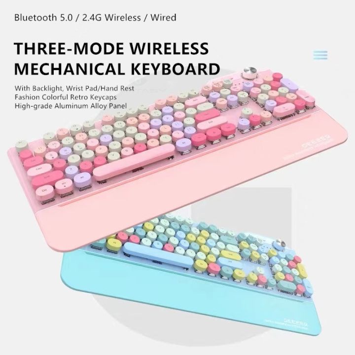 GEEZER G7 Wireless / Wired / Bluetooth 3-mode Rechargeable Mechanical ...