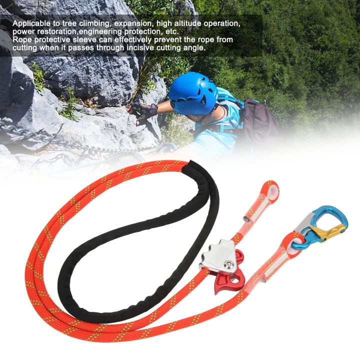 Climbing Safety Lanyard Adjustable Positioning Fall Protection Rope ...