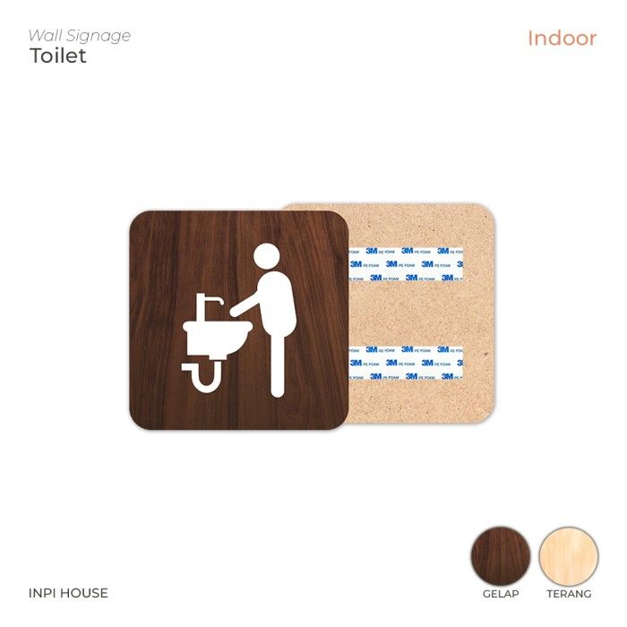 Papan Tanda Cuci Tangan - Wastafel Sign - Coklat Gelap | Lazada Indonesia