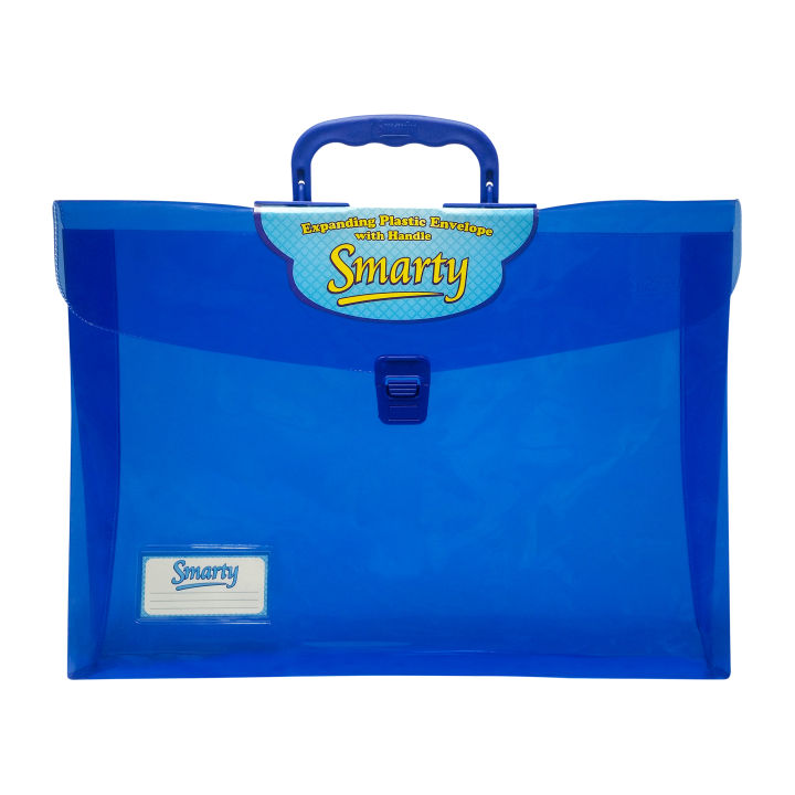 Smarty Plastic Envelope Long Colored Transparent Expandable with Handle ...