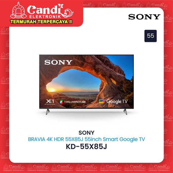 SONY LED TV 55 INCH KD-55X85J SMART TV 4K UHD HDR ANDROID GOOGLE TV ...