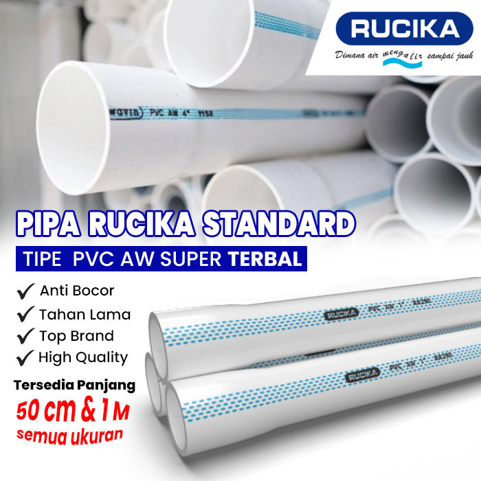 Potongan Pipa Pralon Paralon Pvc Rucika Wafin Aw Super Tebal Saluran ...