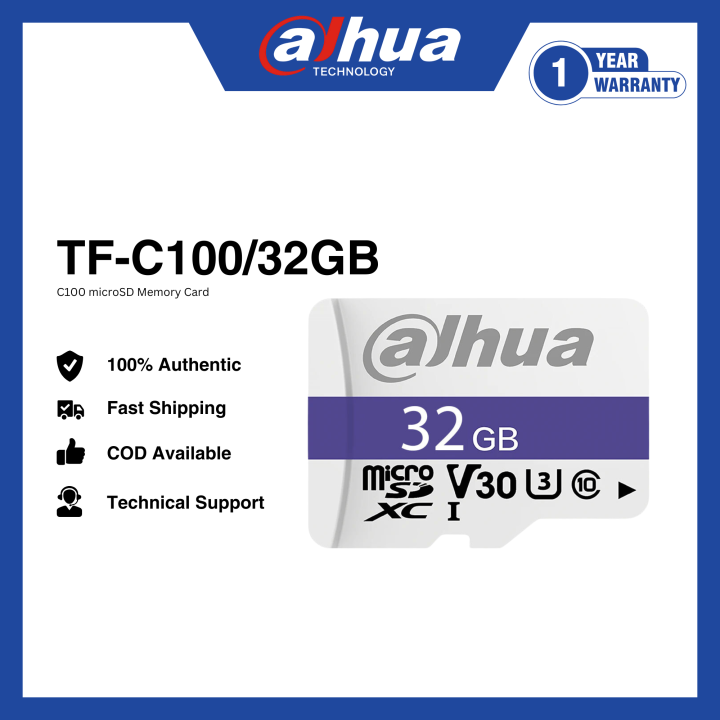 Dahua DHI-TF-C100/32GB/DHI-TF-C100/64GB/DHI-TF-C100/128GB/DHI-TF-C100 ...