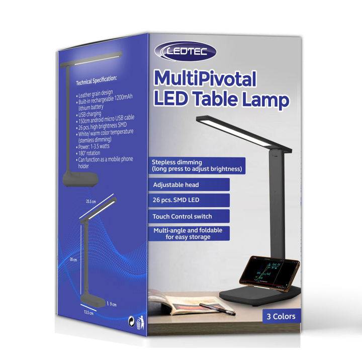 LEDTEC MultiPivotal Table Lamp - Study, Vlogging, Office, Bedside | 26 ...