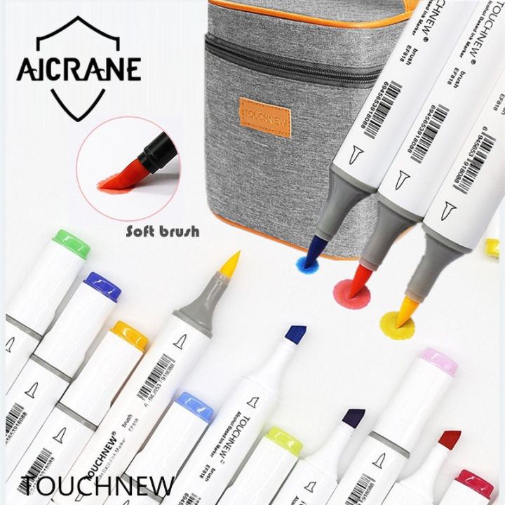 AICRANE Soft Brush Art Markers Pen Set TOUCHNEW Sketch Alcohol Ink ...