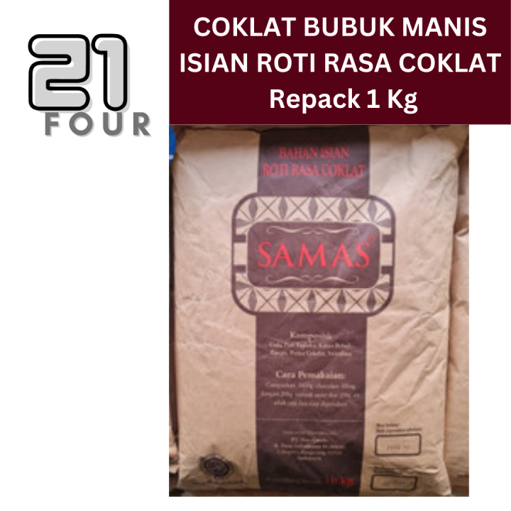 Coklat Bubuk Manis Samas Isian Roti Rasa Coklat Repack 1 Kg | Lazada ...