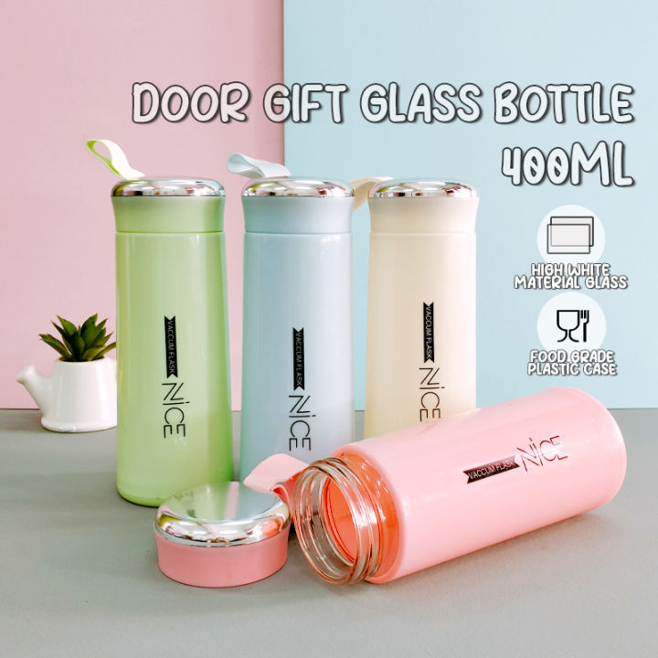 Craft.E Nice Glass Water Bottle Vacuum Flask Mug Door Gift Drink Food ...