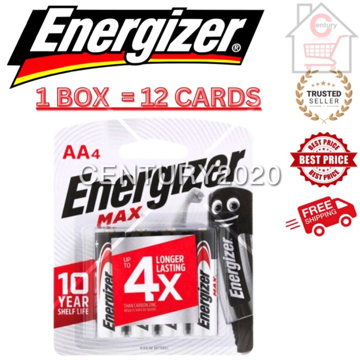 ENERGIZER Max AA/AAA Alkaline Battery 12packs/box NEW LOOK | Lazada