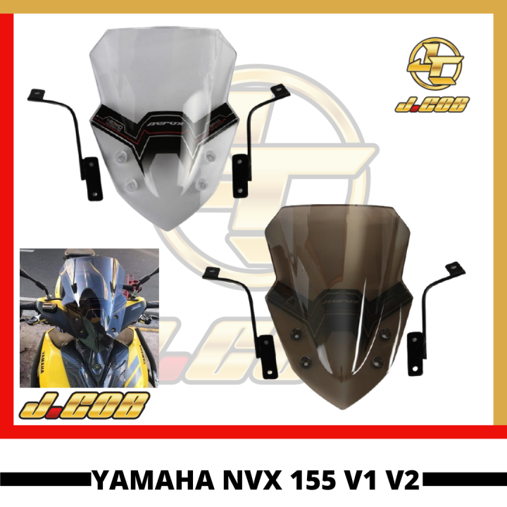 VISOR YAMAHA NVX155 V1 V2 AEROX Windshield Windscreen | Lazada