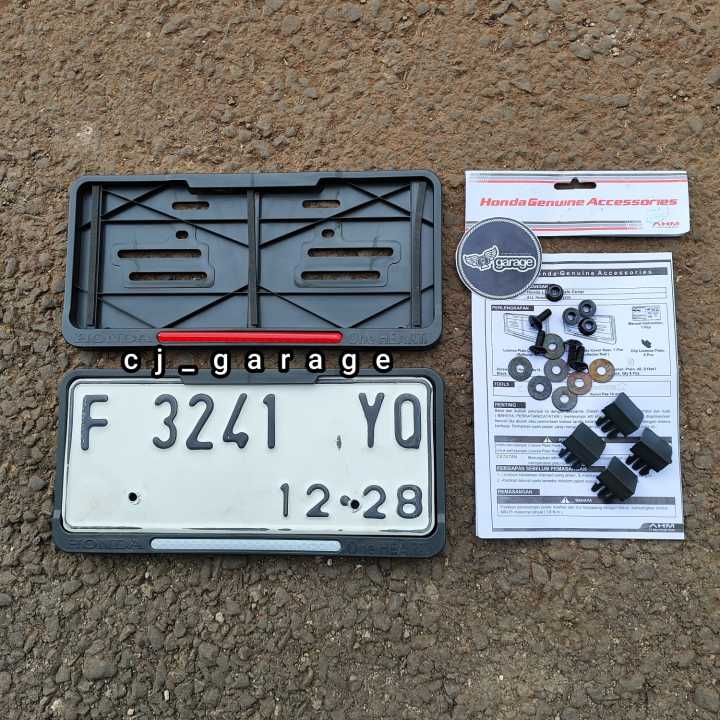 Cover Plat Nomer Honda ORI Model Baru Rumah plat nomer bingkai pelat no ...