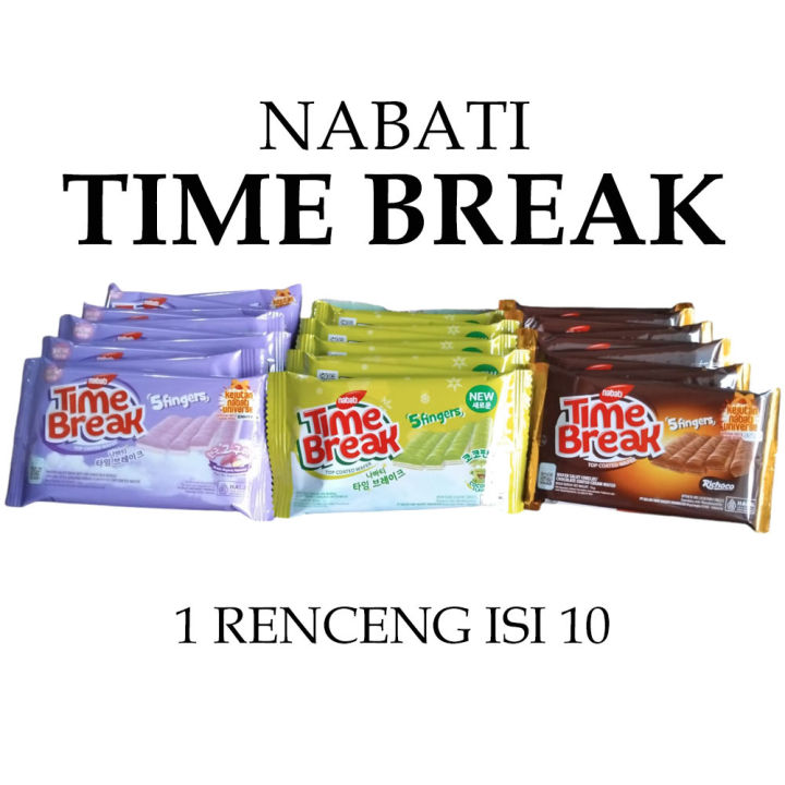 1 RENCENG NABATI TIME BREAK ISI 10 | Lazada Indonesia