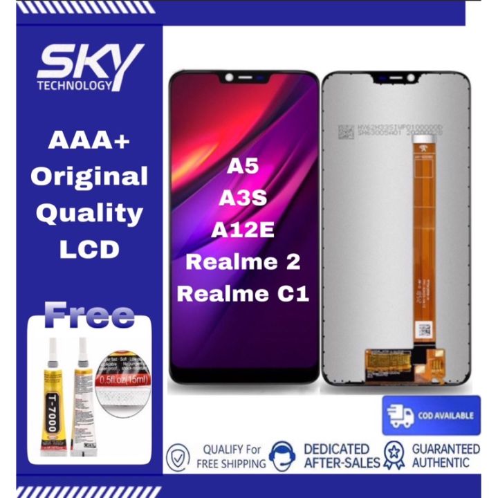 Cod Oppo Lcd A3s A5 A12e Realme 2 Realme C1 Lcd Original Touch Screen