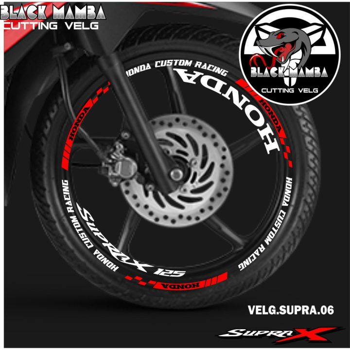 (COD) CUTTING STICKER VELG SUPRA - STIKER LIS LIST VARIASI BAN/VELG ...