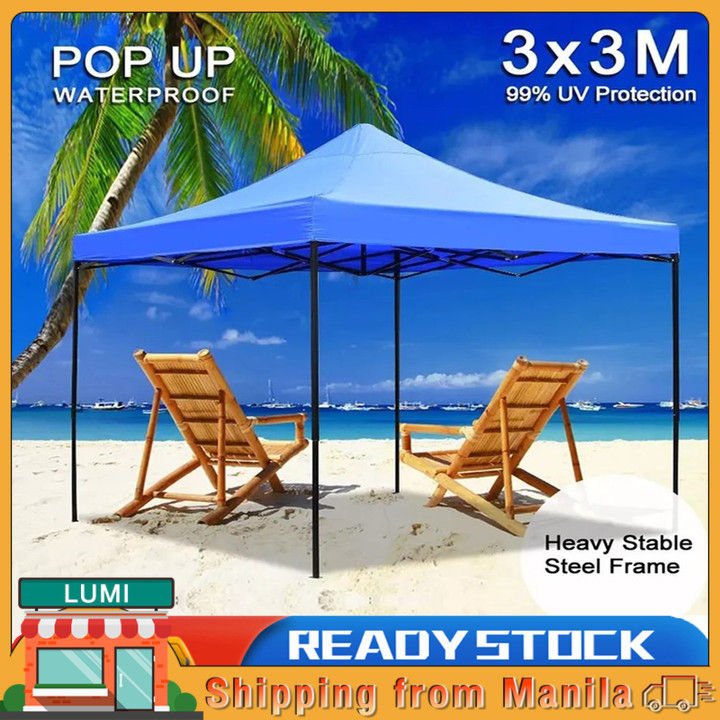 2x2M 3x3M Outdoor Heavy Duty Collapsable Tent With Side Cover Foldable ...