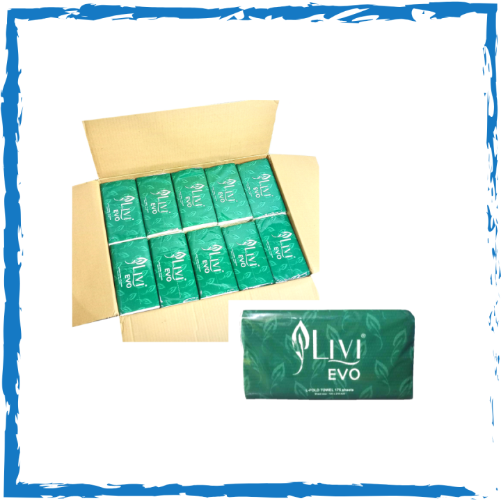 LIVI EVO L-FOLD Interfolded Paper Towel Tissue Interfolded Paper Towel ...