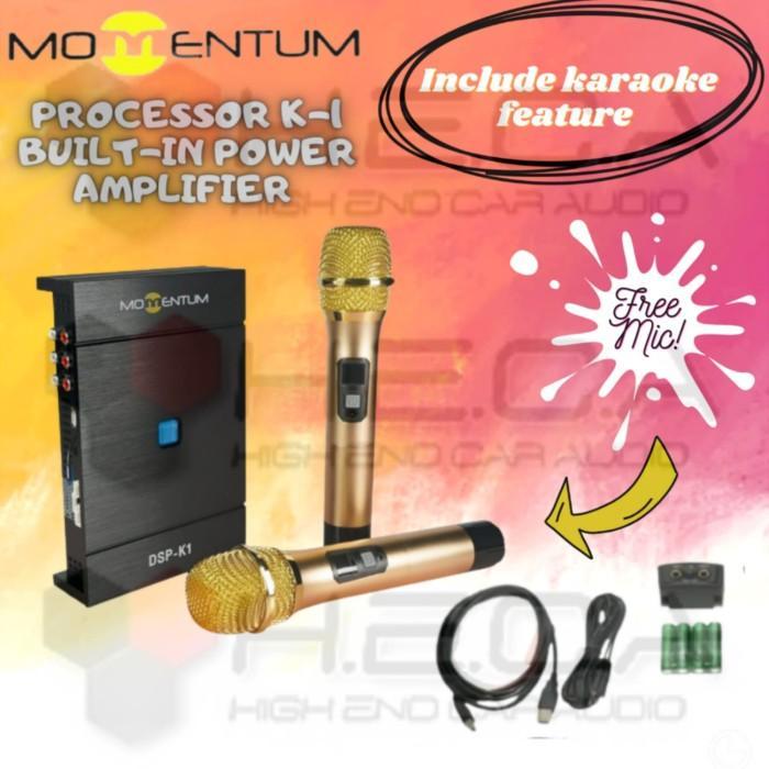 MOMENTUM K-1 DSP K1 KARAOKE PROCESSOR 6CH BUILT IN POWER PROSESOR EQ ...