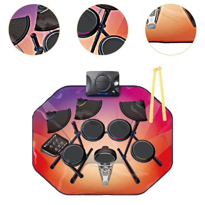 lacooppia Electronic Drum Set Portable Electronic Drum Kit Party Favors ...