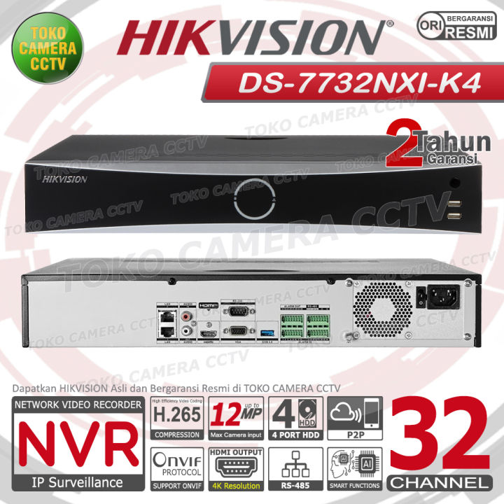 NVR HIKVISION 32 CHANNEL HIKVISION DS-7732NXI-K4 | Lazada Indonesia