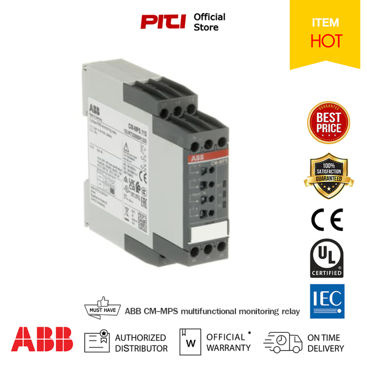 ABB CM-MPS.41S Three-phase multifunctional monitoring relay รีเลย์ตรวจวัดความผิดปกติฟังก์ชั่นไฟ ...